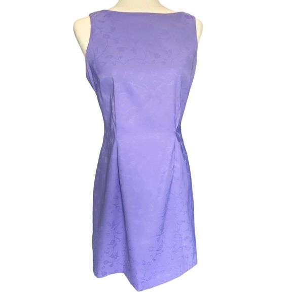 CDC | Dresses | 49 Cdclavender Floral Etchedsheathdress | Poshmark